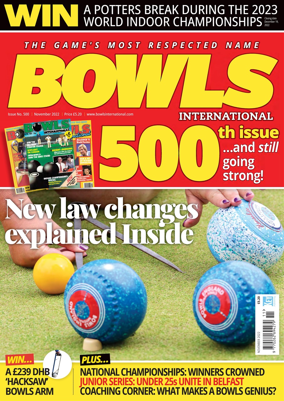 Bowls International Magazine - November 2022 Subscriptions | Pocketmags