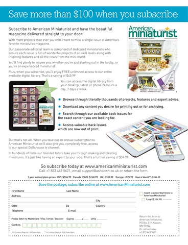 Dollhouse Miniatures Magazine - Issue 90 Subscriptions | Pocketmags