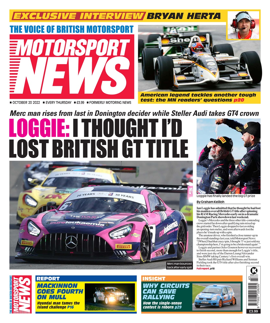 Motorsport News Magazine - 20-Oct-22 Back Issue