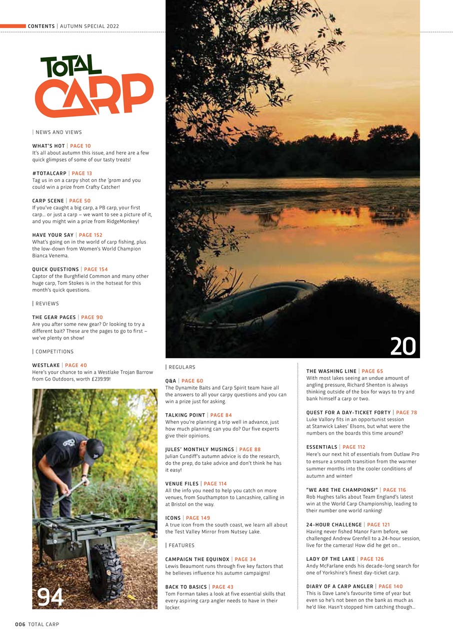 Total Carp Magazine - Autumn Special 2022 Back Issue