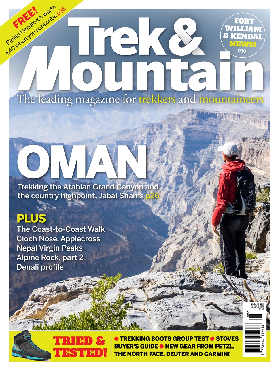 Trek & Mountain Magazine - Nov/Dec 2022 Subscriptions | Pocketmags
