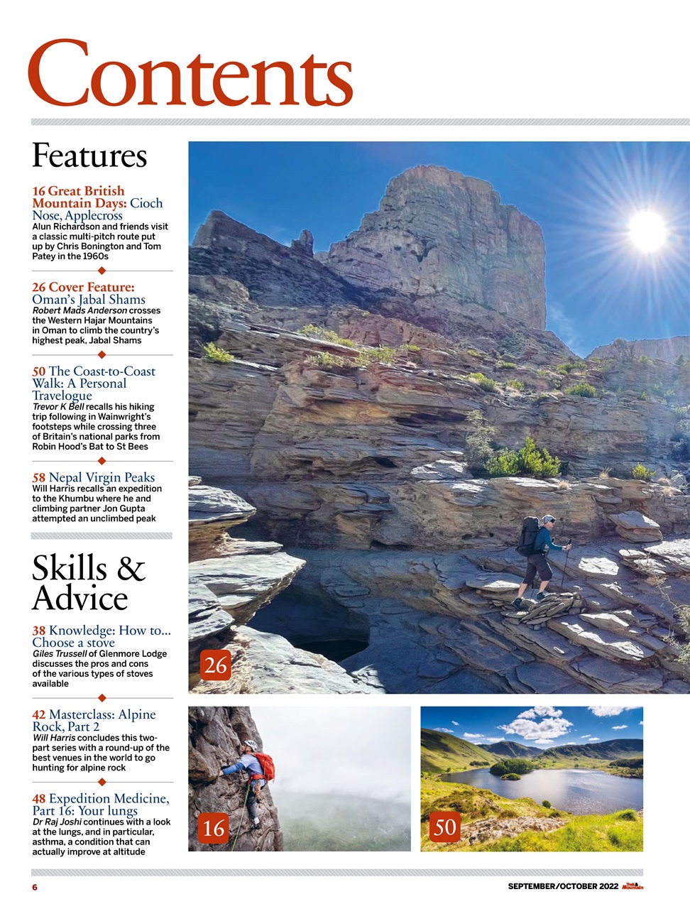 Trek & Mountain Magazine - SepOct 2022 Back Issue