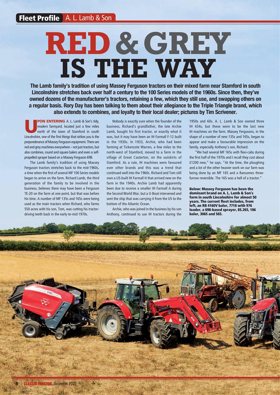 Classic Tractor Magazine - December 2022 Back Issue