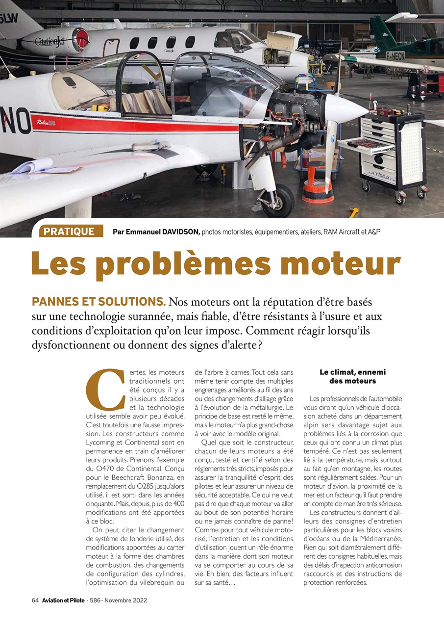 Aviation et Pilote Magazine - Novembre 2022 Back Issue