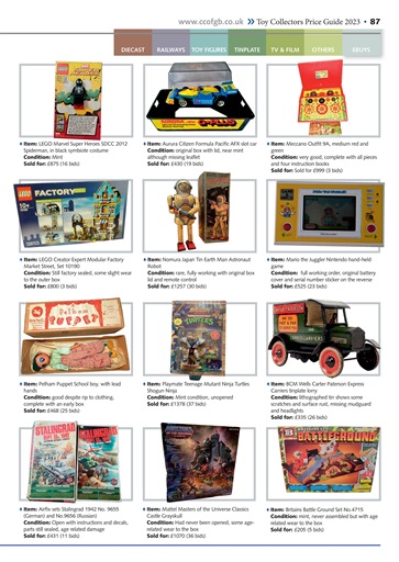 Toy Collectors Price Guide Magazine - Price Guide 2023 Subscriptions ...