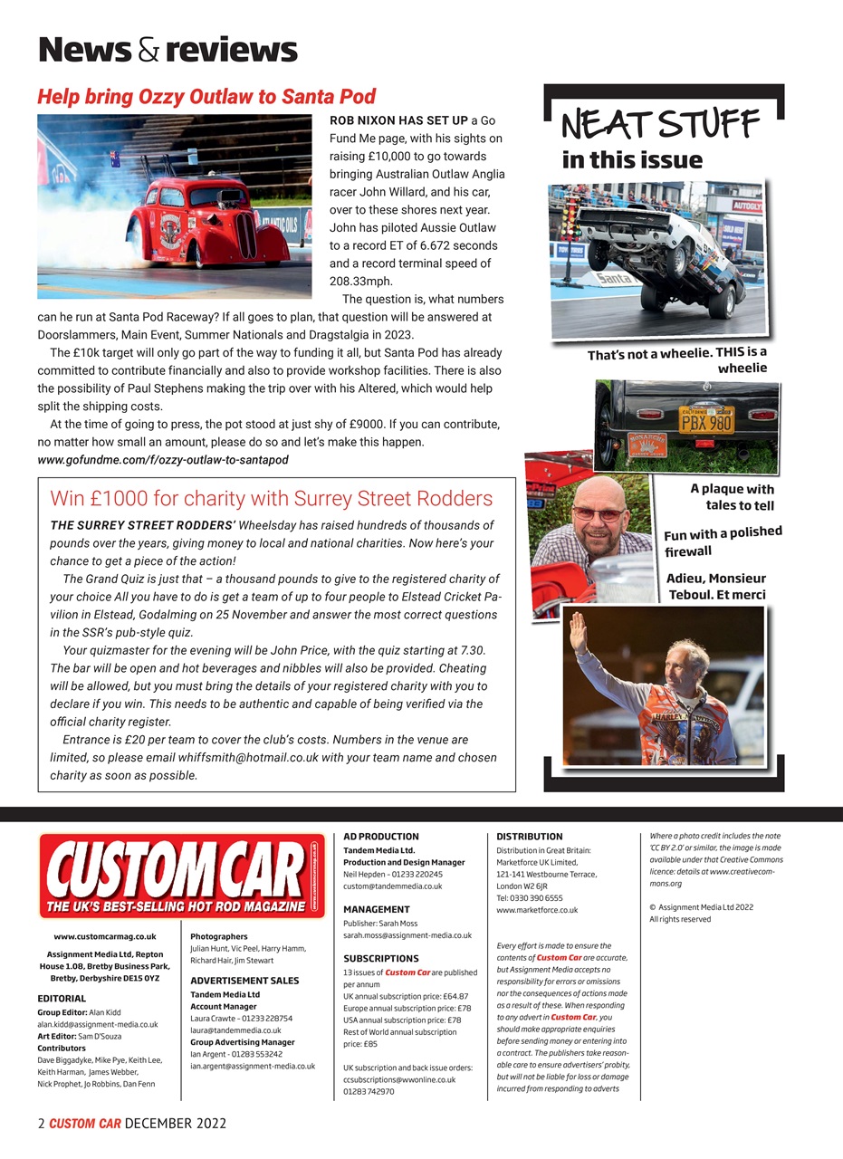 Custom Car Magazine - Dec-22 Back Issue