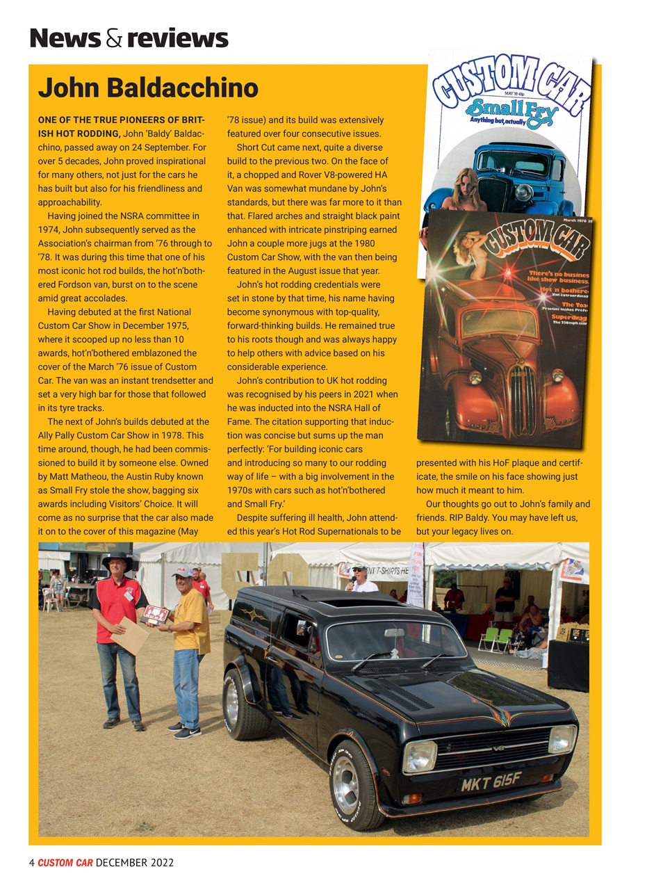 Custom Car Magazine - Dec-22 Back Issue