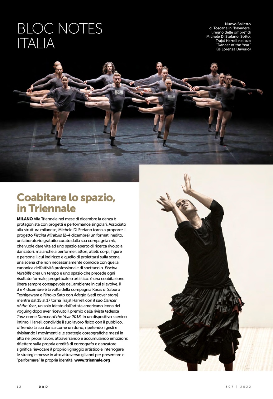 DANZA&DANZA Magazine - novembre/dicembre Back Issue