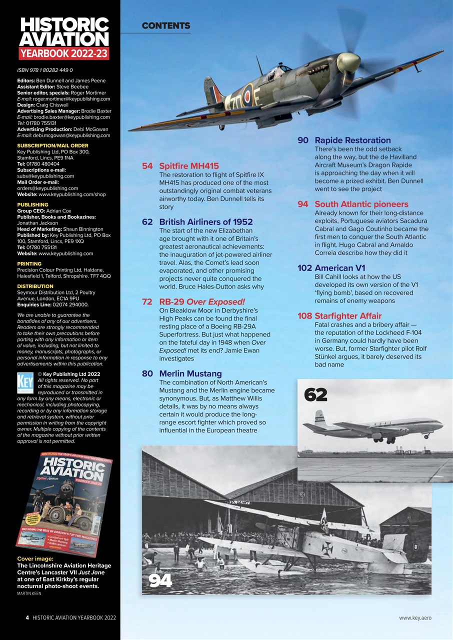Aeroplane Magazine - Historic Aviation Yearbook 2022-23 Special Issue