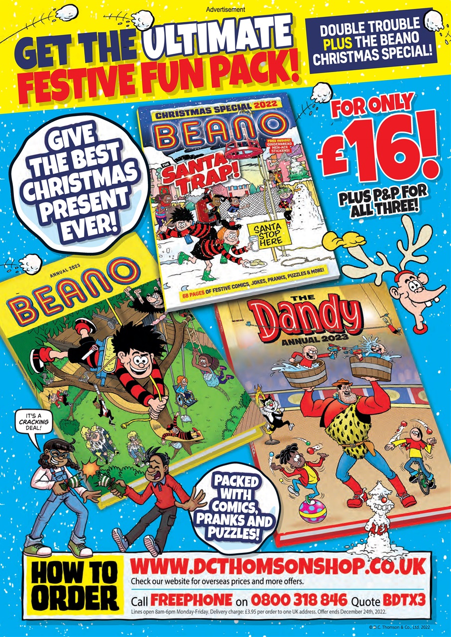 Beano Magazine - 12/11/2022 Back Issue