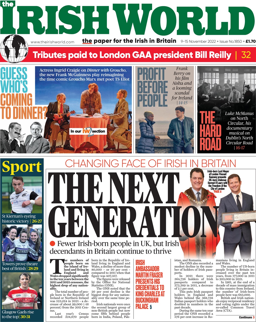 Irish World Magazine - 1850 Back Issue