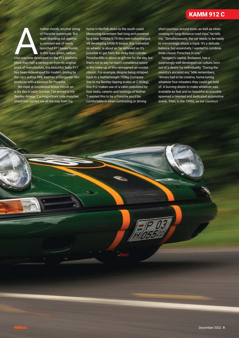 Classic Porsche Magazine - Issue 91 - Dec 2022 Back Issue