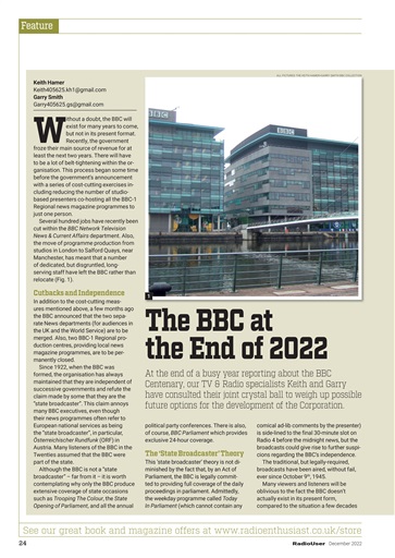 Radio User Magazine - December 2022 Subscriptions | Pocketmags