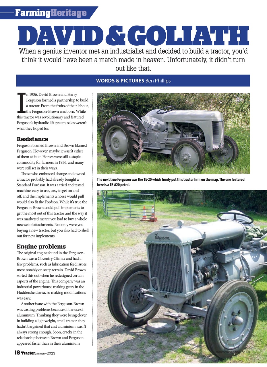 Tractor & Farming Heritage Magazine - Jan-23 Back Issue