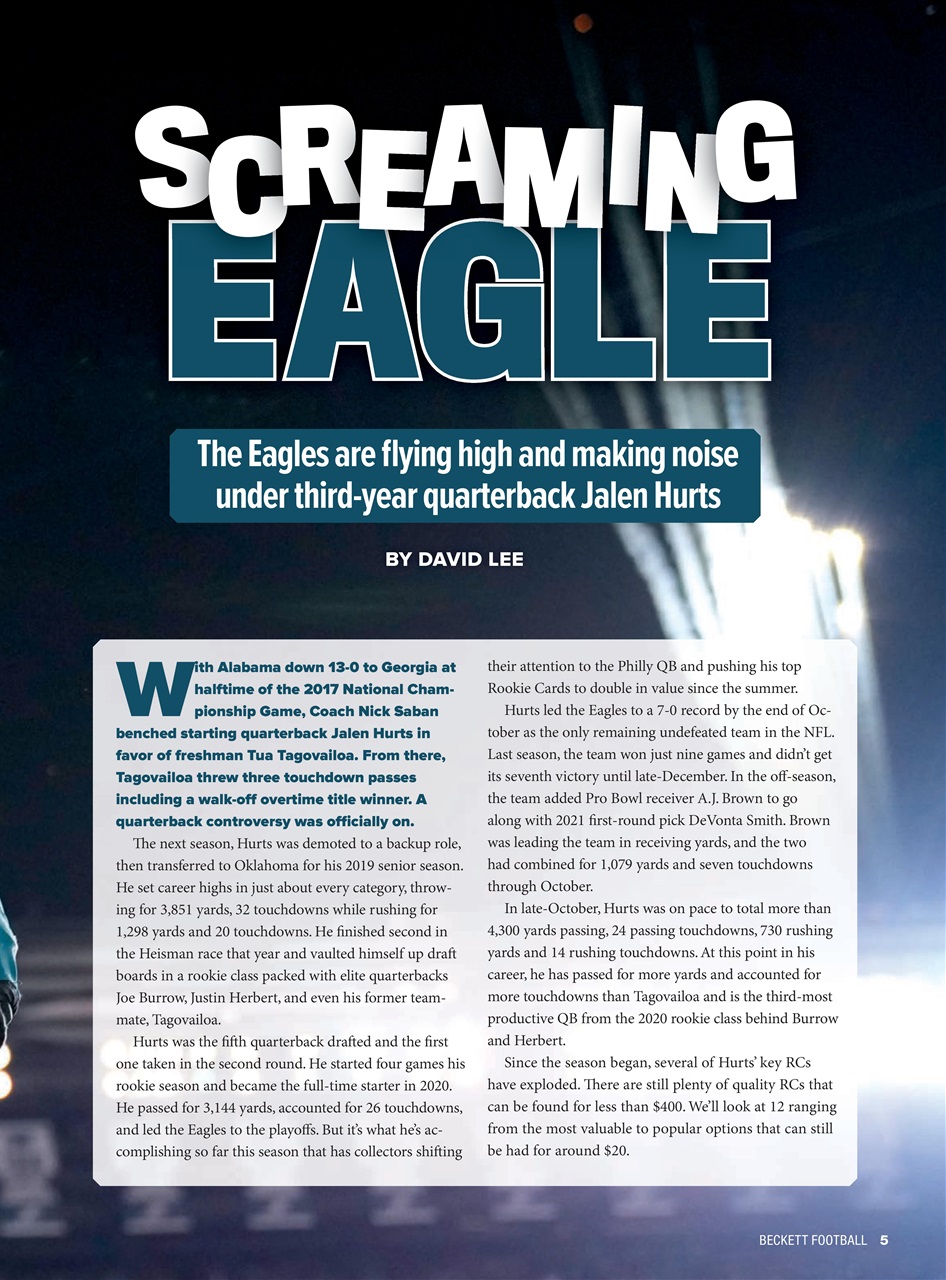 Beckett Football Magazine - January 2023 Back Issue