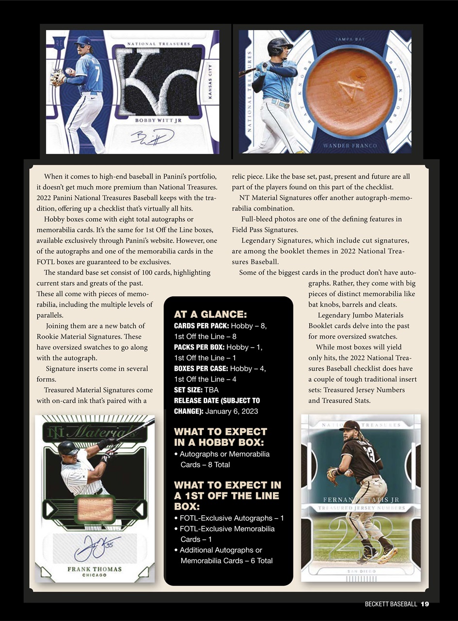 Beckett Baseball Magazine - January 2023 Back Issue