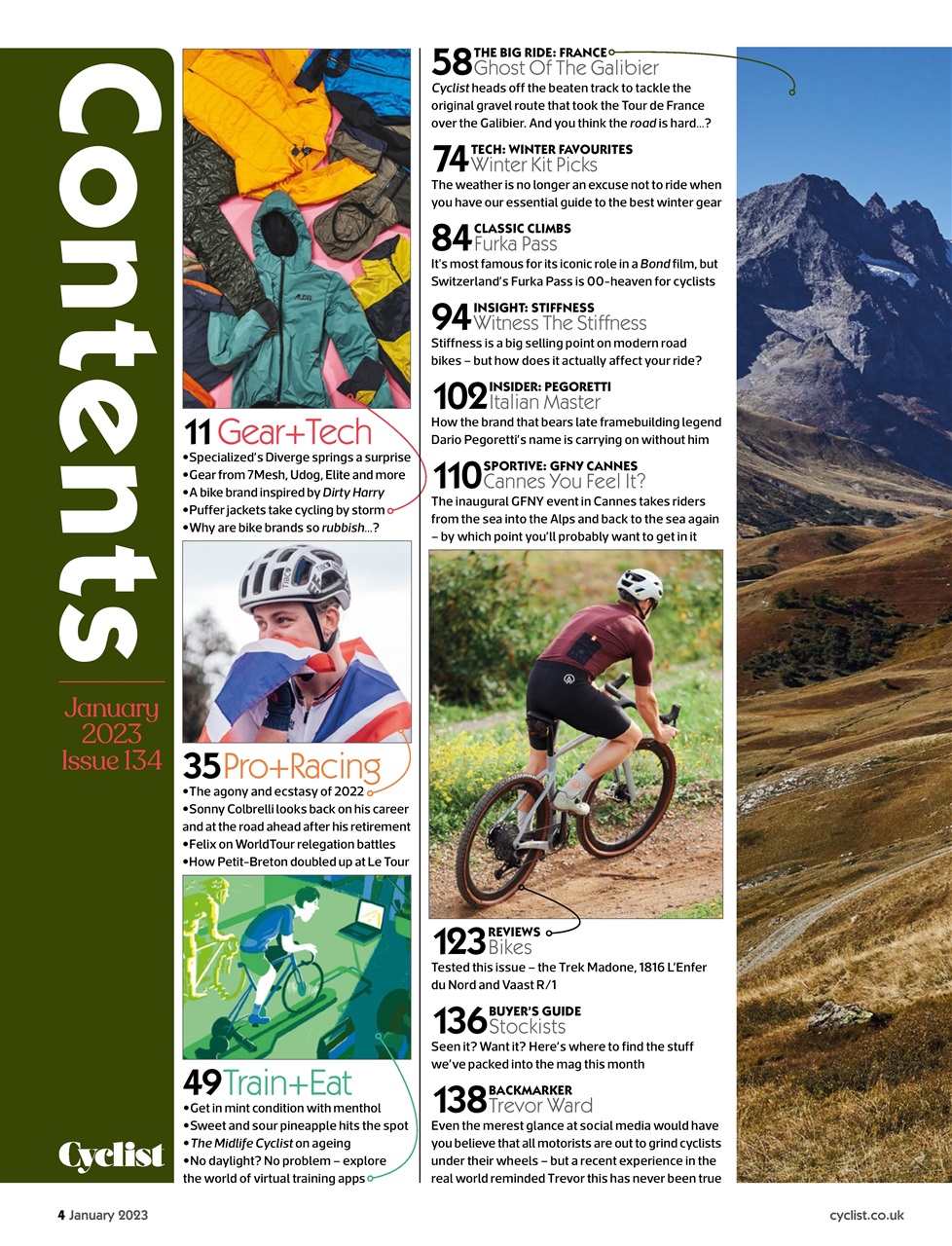 Cyclist Magazine - January 2023 - 134 Back Issue
