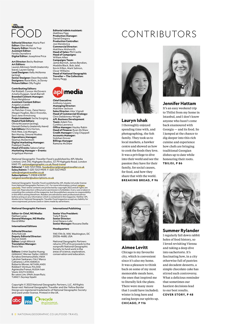 National Geographic Traveller Food Magazine - Winter 2022/23 issue ...