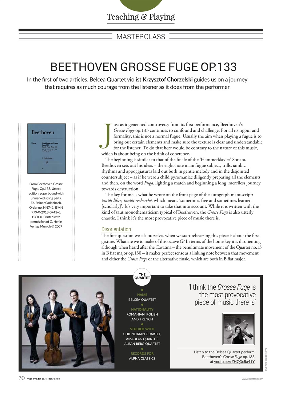 The Strad Magazine - January 2023 and String Courses supplement Back Issue