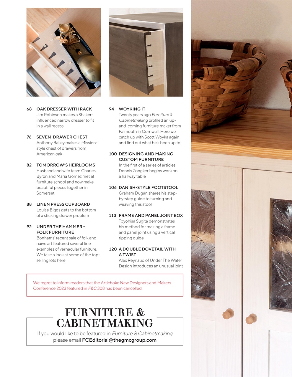 Furniture & Cabinetmaking Magazine - Issue 309 Back Issue