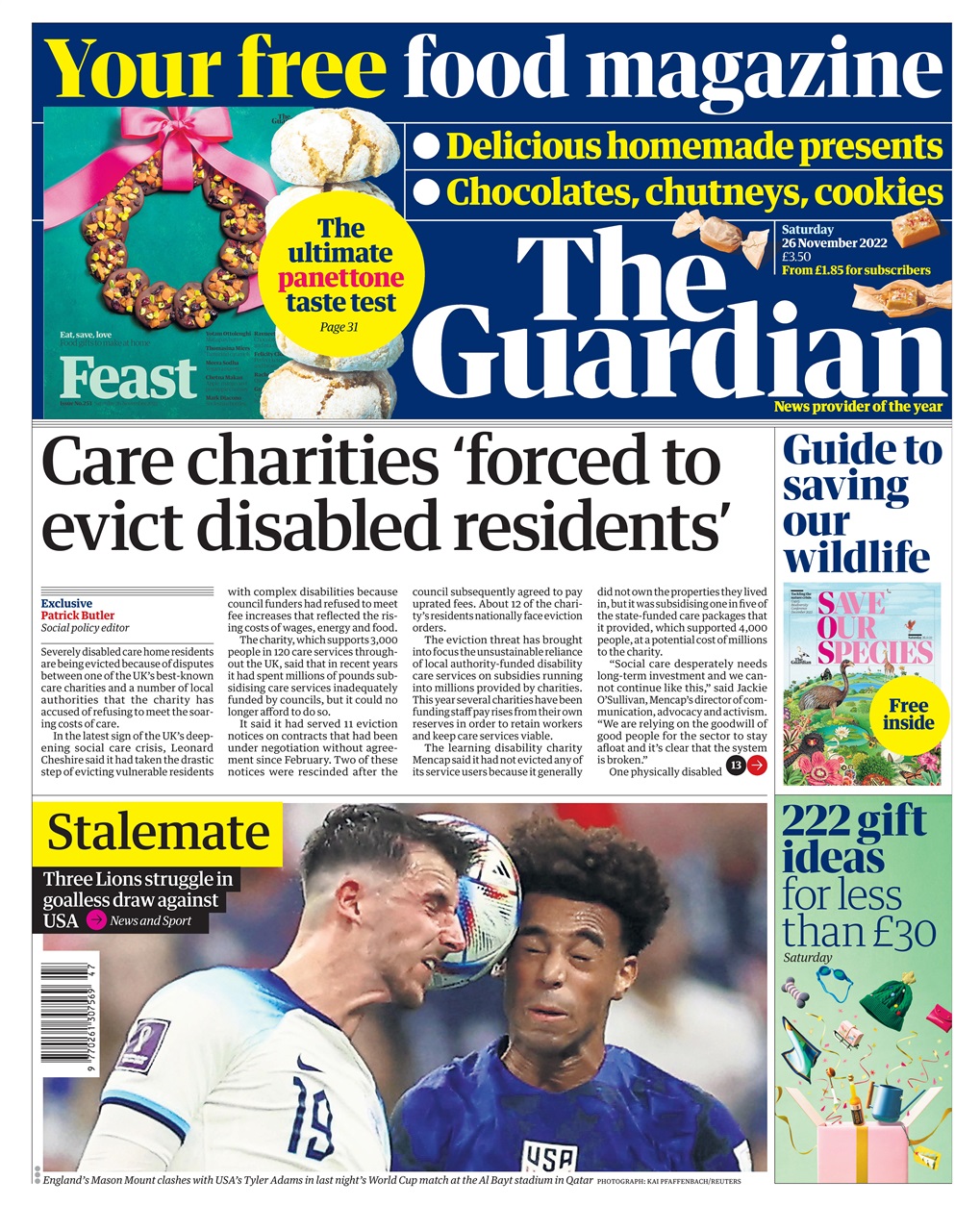 The Guardian Newspaper - Saturday, November 26, 2022 Back Issue