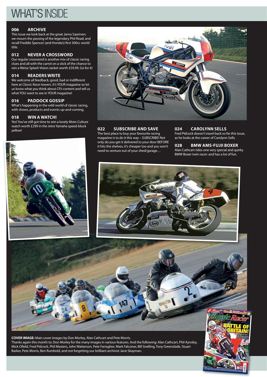 Classic Racer Magazine - Jan /Feb 2023 Back Issue