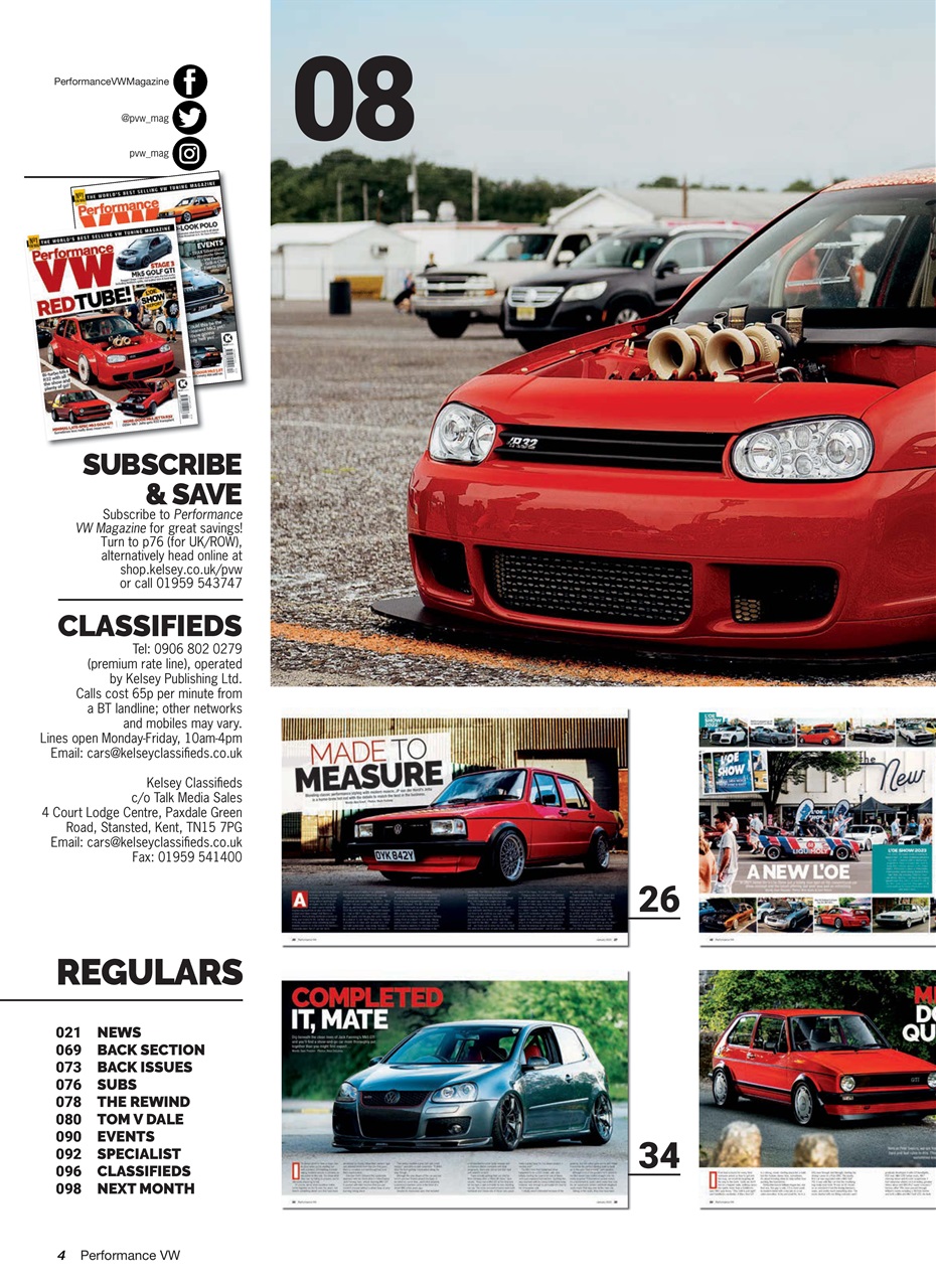 Performance VW Magazine - Jan-23 Back Issue