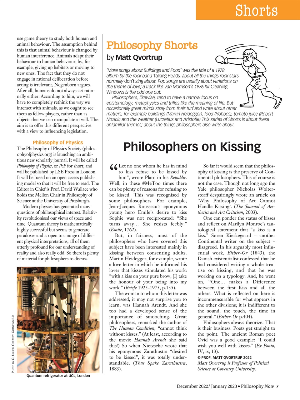 Philosophy Now Magazine - December 2022 / January 2023 Back Issue