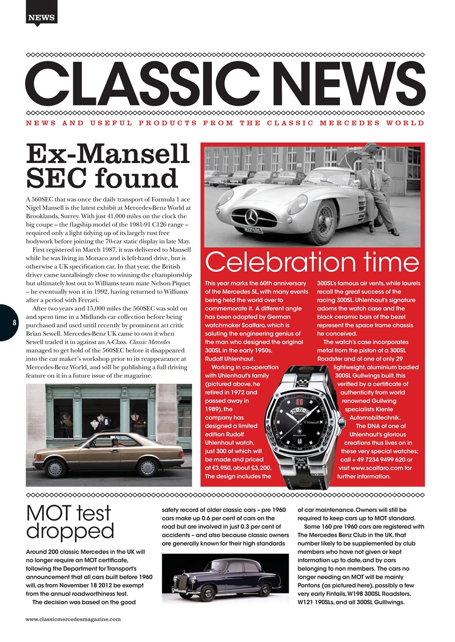 Classic Mercedes Magazine - Issue 1 Back Issue