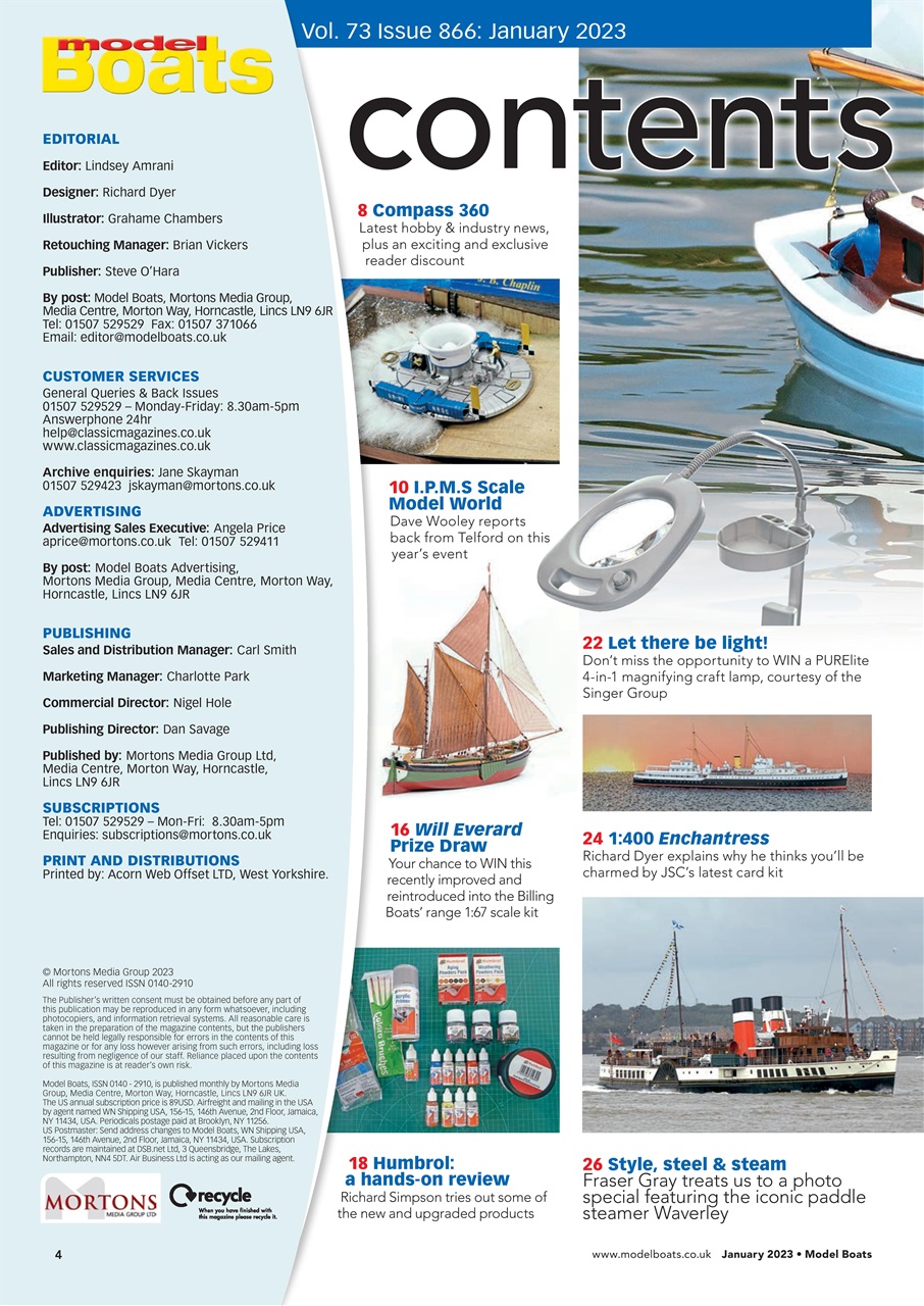Model Boats Magazine - January 2023 Back Issue