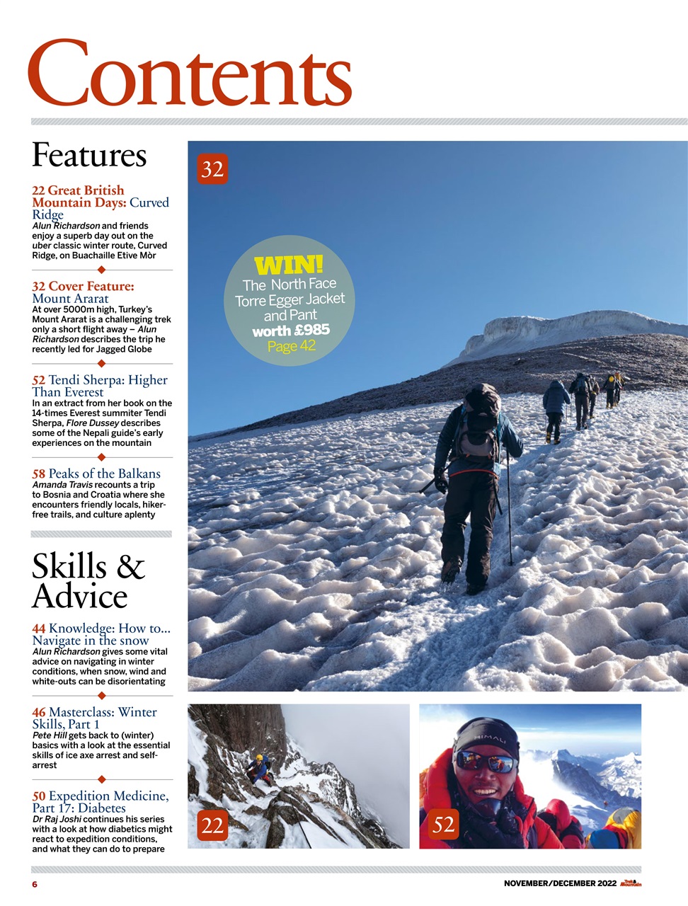 Trek & Mountain Magazine - Nov/Dec 2022 Back Issue