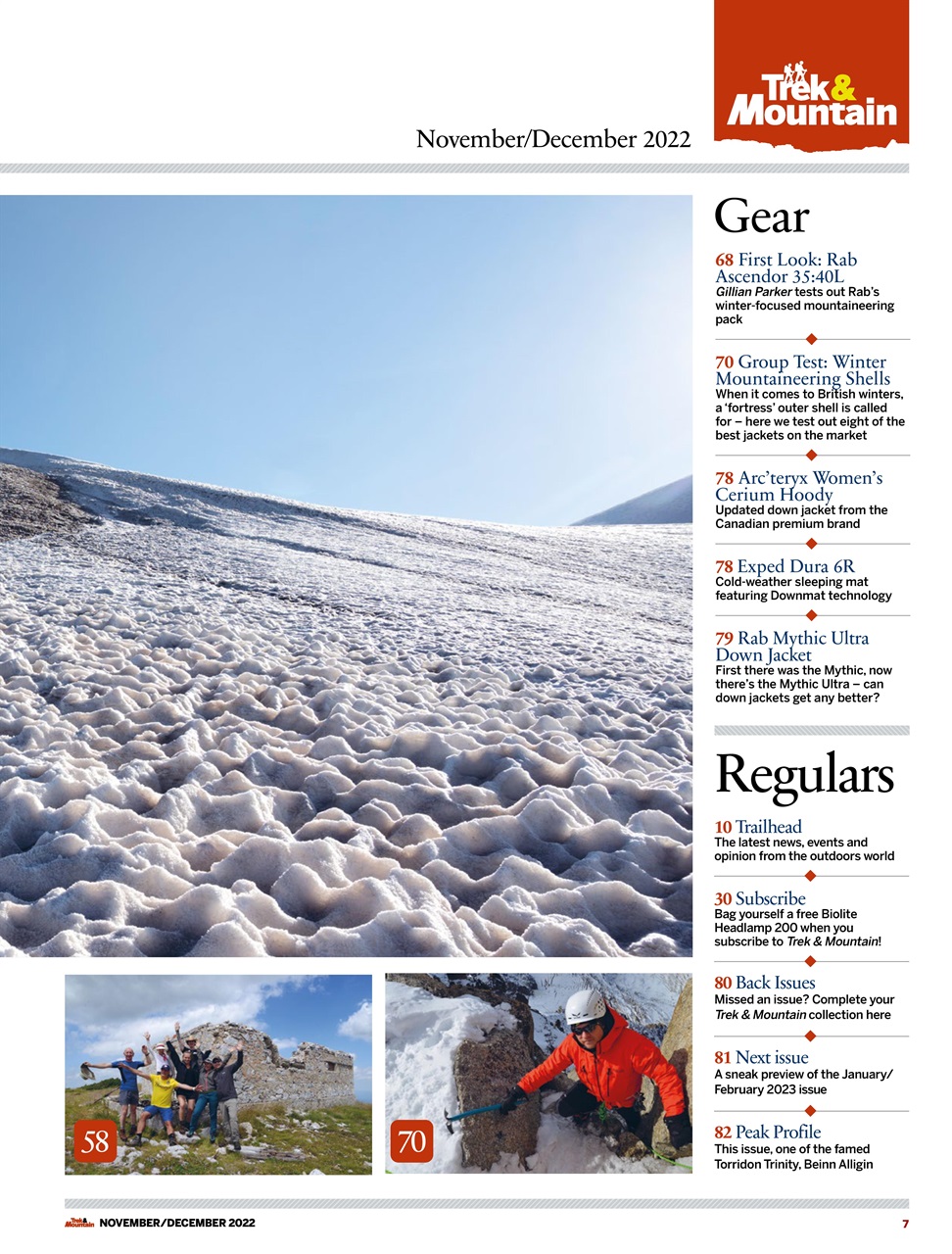 Trek & Mountain Magazine - Nov/Dec 2022 Back Issue