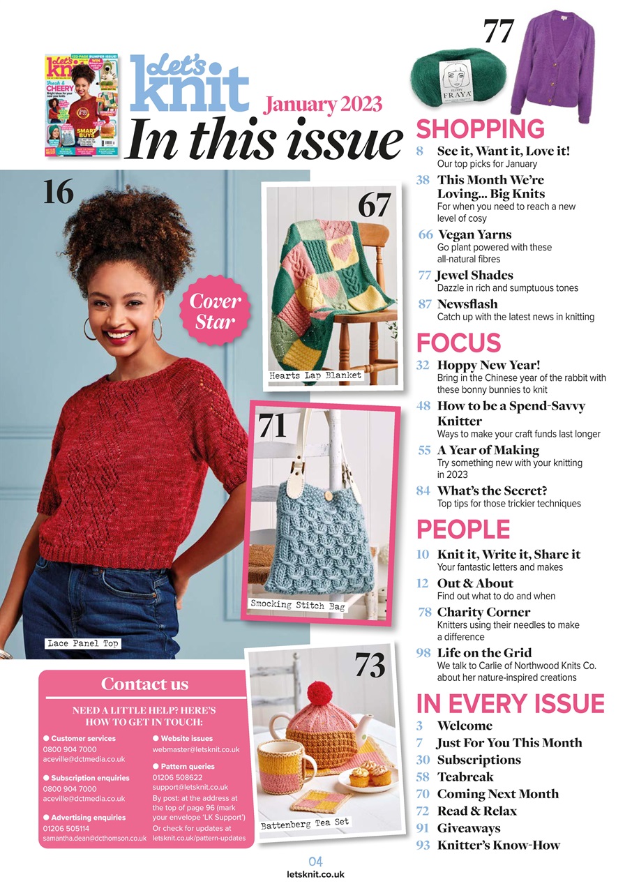 Let's Knit Magazine - Jan-23 Back Issue