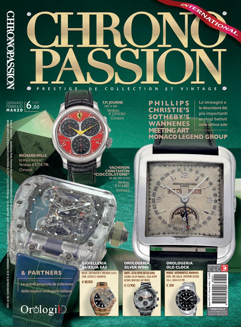 CHRONO PASSION Magazine - Gen/Feb/Mar 2023 Back Issue