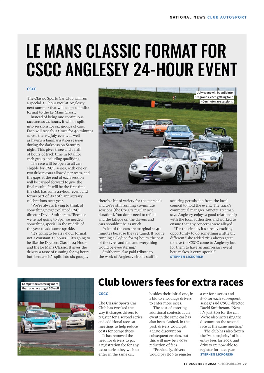 Autosport Magazine - 15 Dec 2022 Back Issue