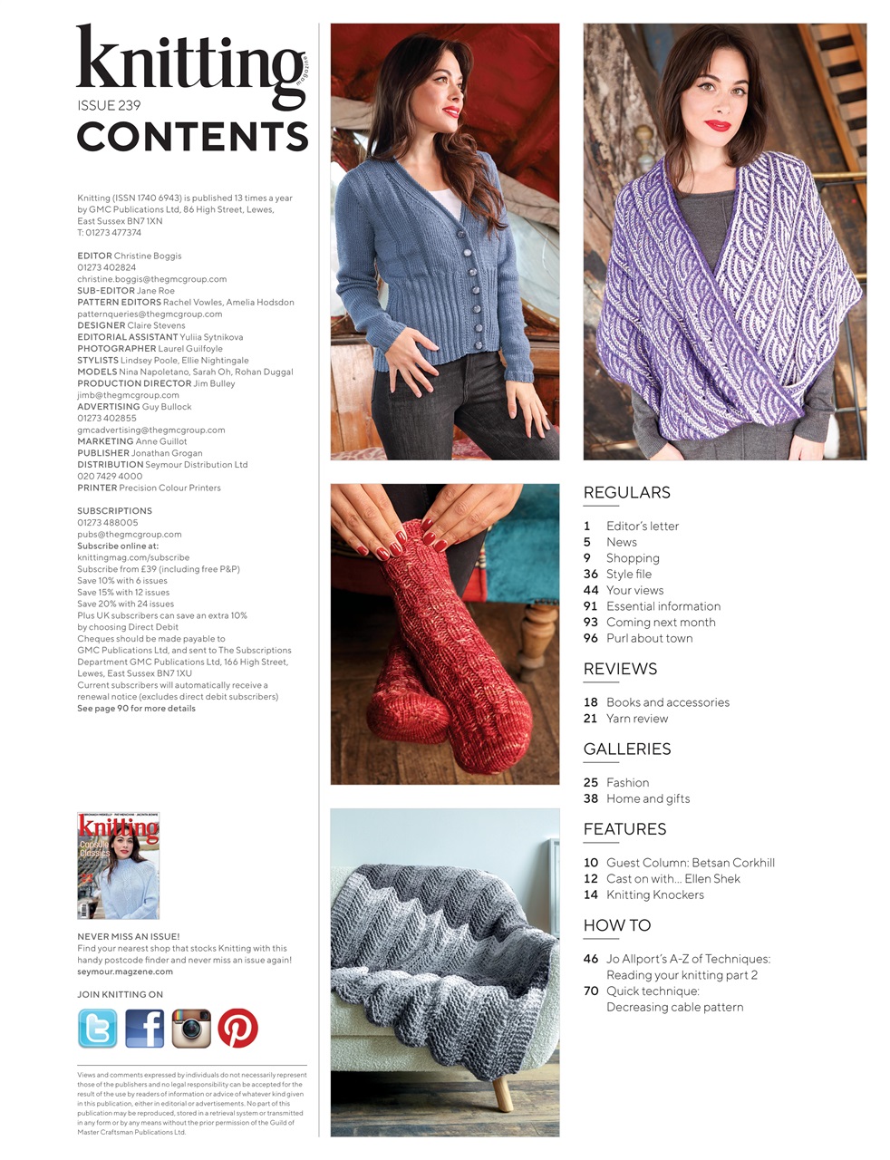 Knitting Magazine - Issue 239 Subscriptions | Pocketmags