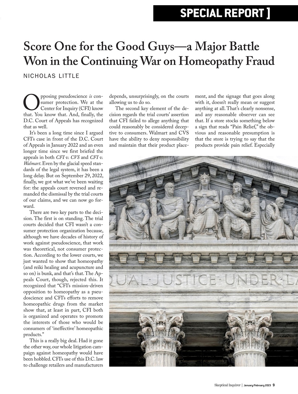 Skeptical Inquirer Magazine - Jan/Feb 2023 Back Issue