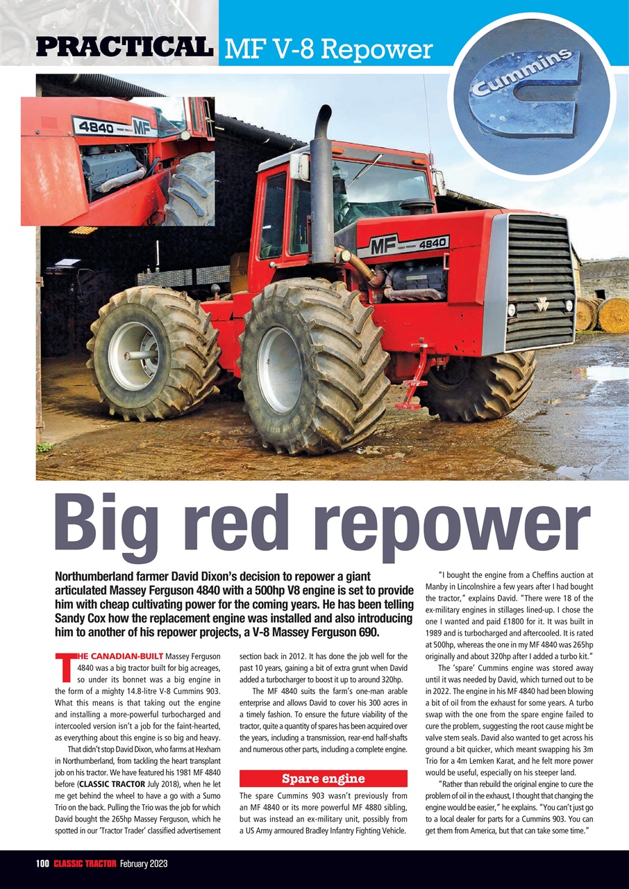Classic Tractor Magazine - February 2023 Back Issue