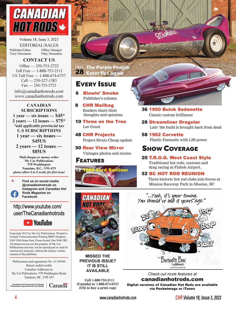 Canadian Hot Rods Magazine - Feb/March 2023 Subscriptions | Pocketmags