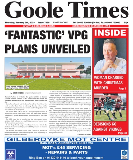 Goole Times Magazine - January 5th 2023 Back Issue