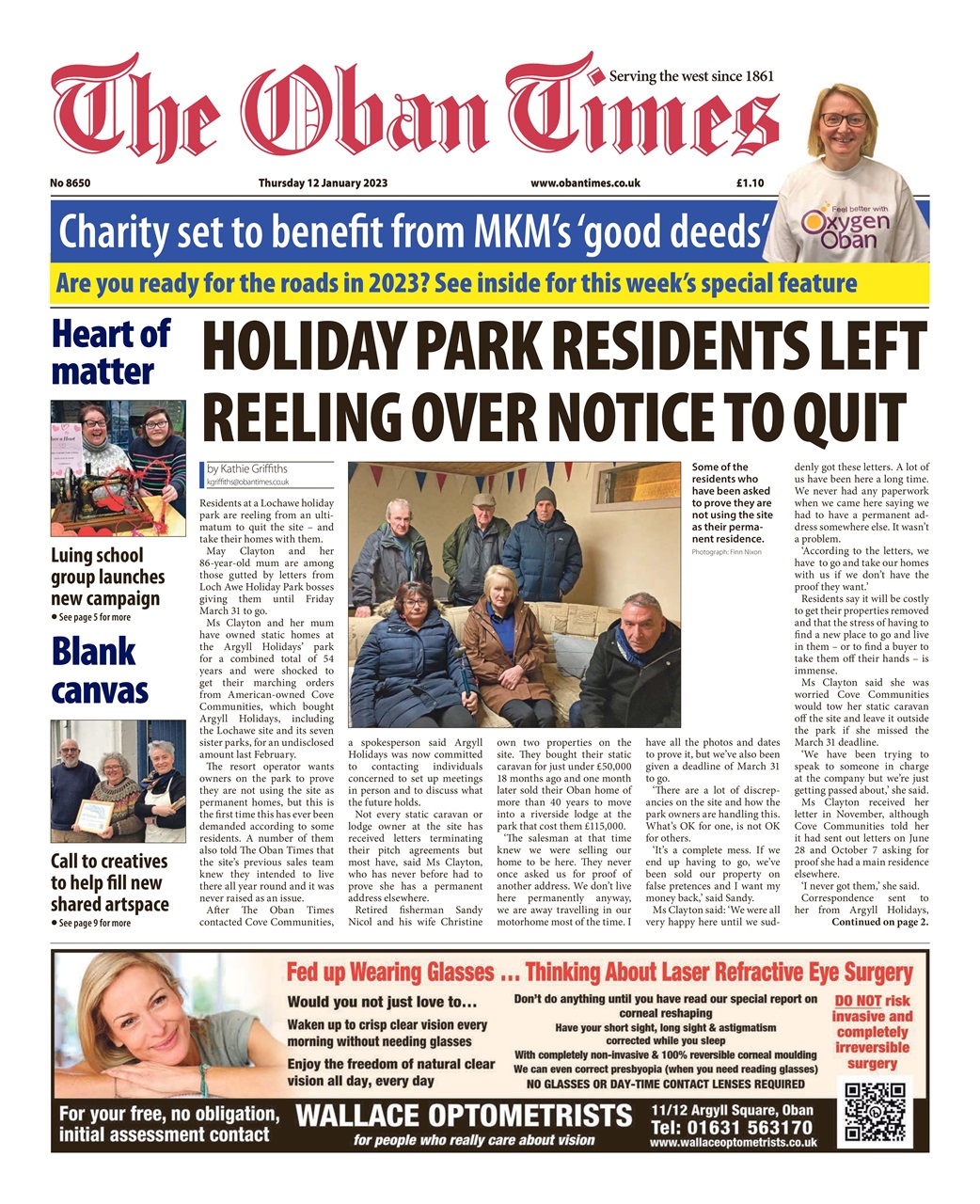 The Oban Times & Lochaber Times Magazine - 12-Jan-2023 Back Issue