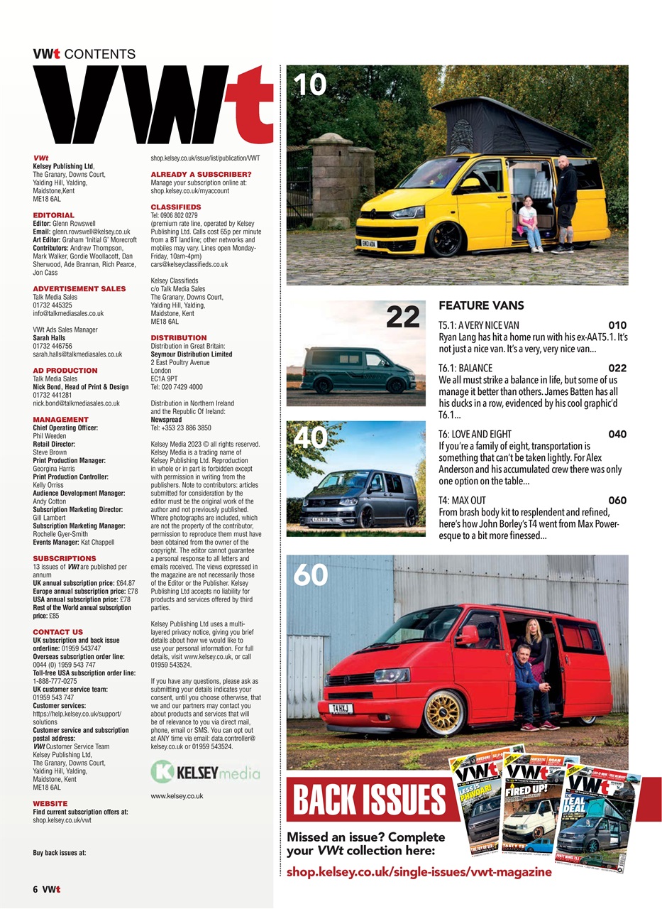 VWt Magazine - issue 128 Mar 23 Subscriptions | Pocketmags