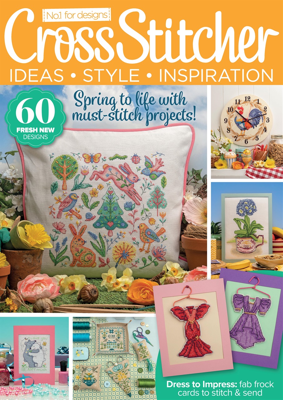 CrossStitcher Magazine - March 2023 Subscriptions | Pocketmags