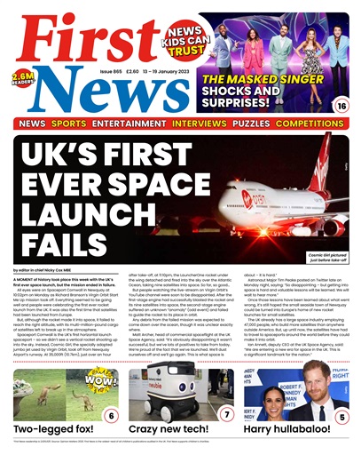First News Magazine - First News Issue 865 Back Issue