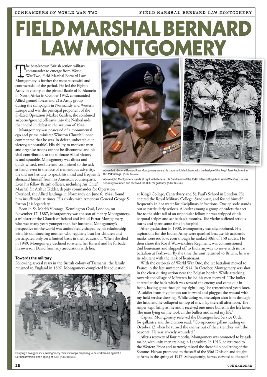 Britain at War Magazine - Commanders of World War Two Special Issue