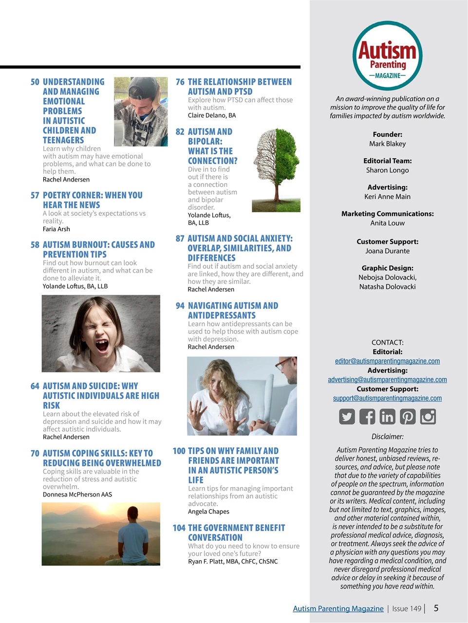 Autism Parenting Magazine - Issue 149 Back Issue