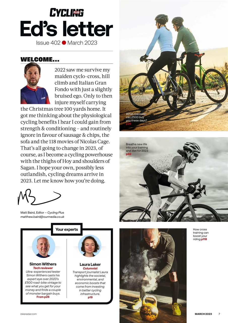 Cycling Plus Magazine - March 2023 Back Issue