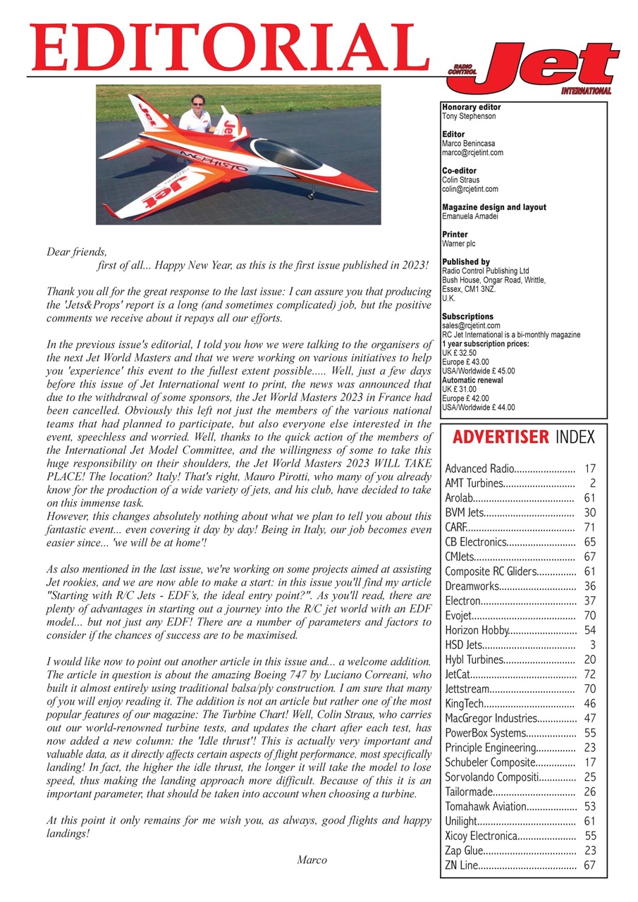RC Jet International Magazine - February-March 2023 Back Issue