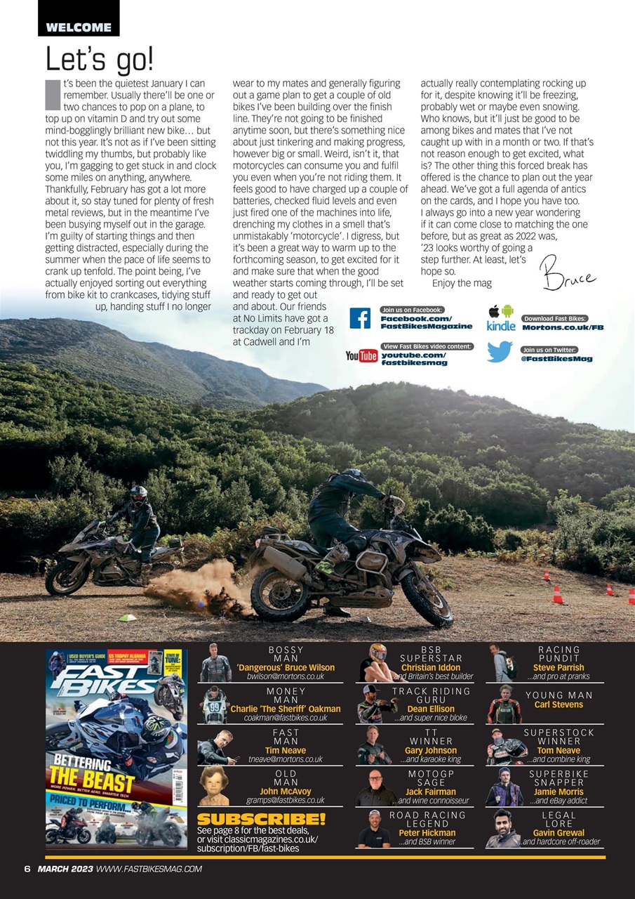 Fast Bikes Magazine - March 2023 Back Issue