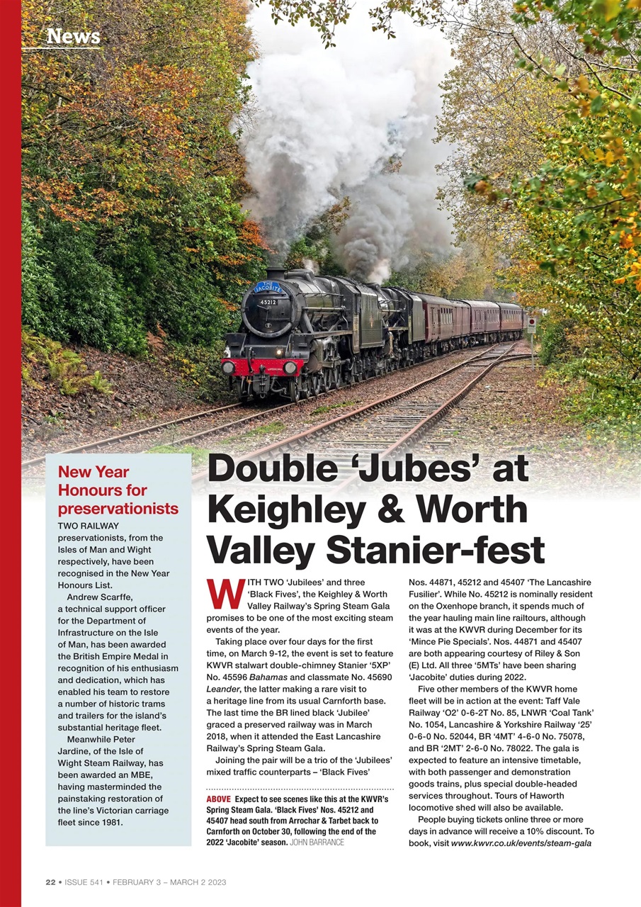 Steam Railway Magazine - 541 Back Issue